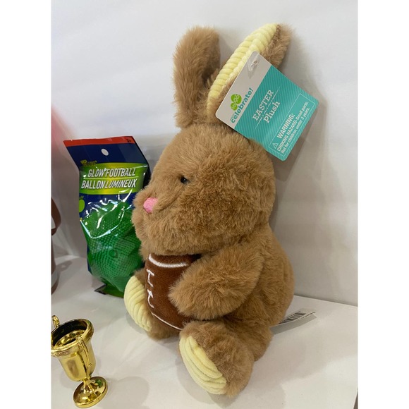 Custom Variety Pack | Accents | Filled Football Easter Basket Plush ...